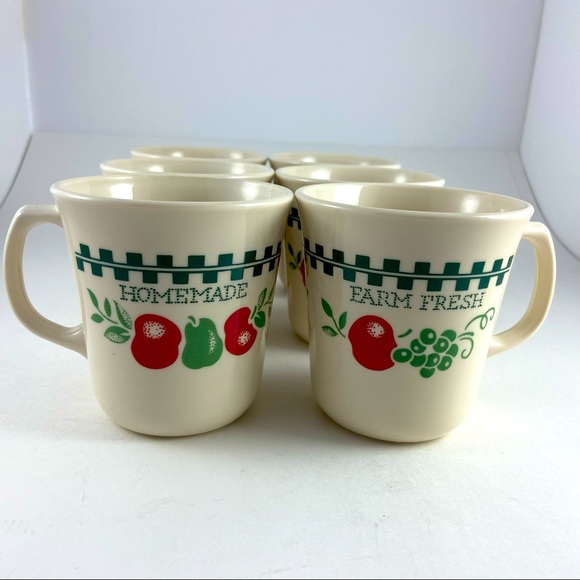 Corningware | Dining | Vintage Corning Ware Coffee Cups Farm Fresh ...